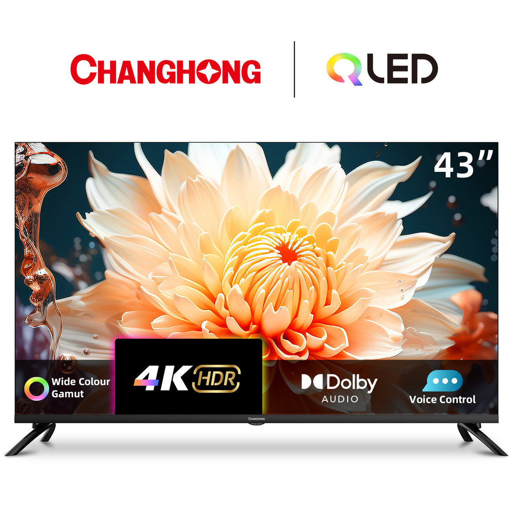 Jual LED TV CHANGHONG 43 INCH UHD GOOGLE TV - U43QCN1 QLED | Shopee Indonesia