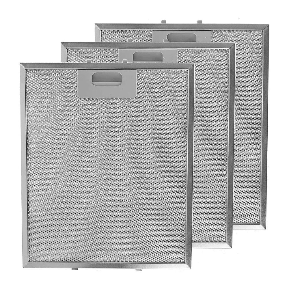 Jual 3pcs Kitchen Cooker Hood Filters Metal Mesh Extractor Vent Filter ...