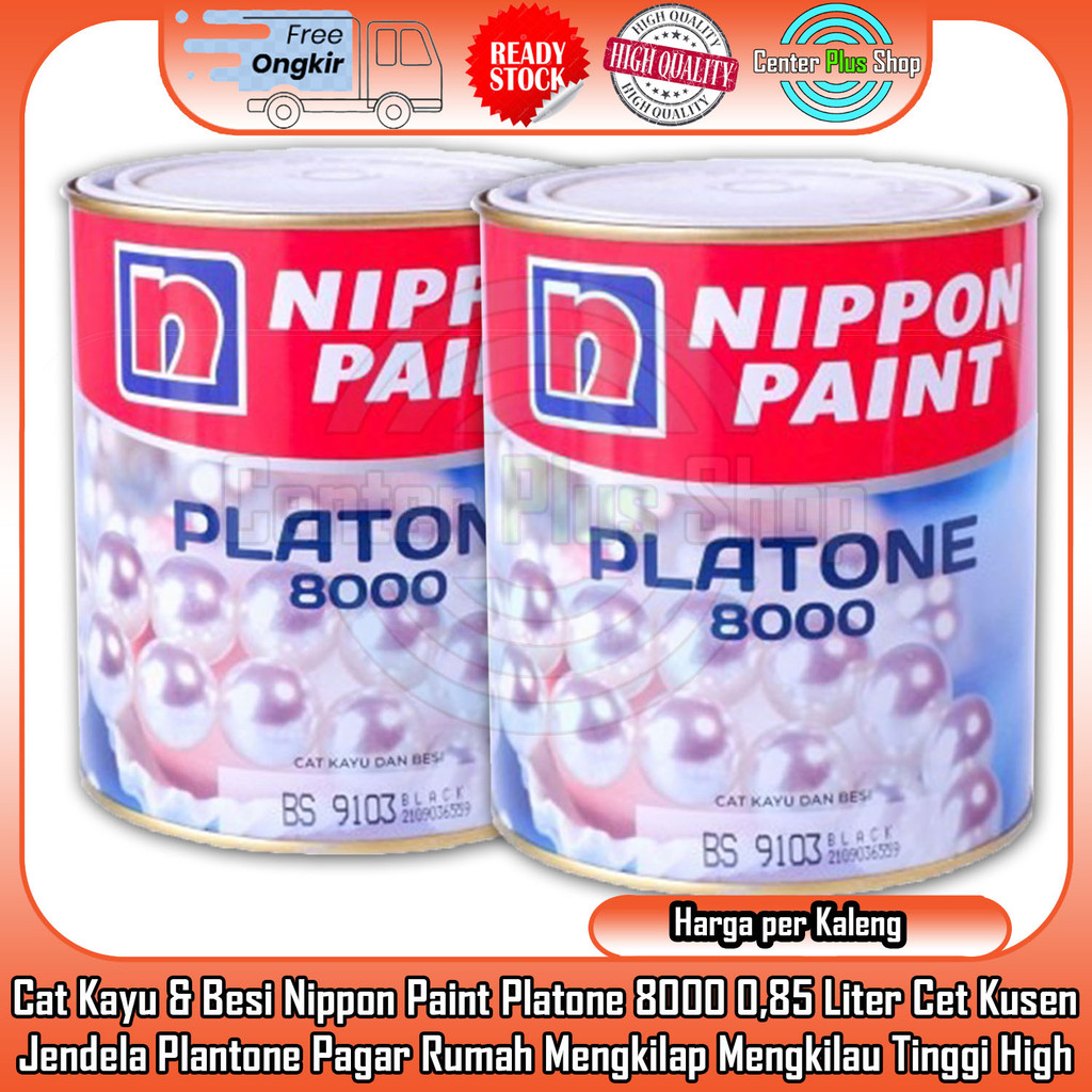 Jual Cat Kayu Dan Besi Nippon Paint Platone 8000 0,85 Liter 0,85L Cet Minyak Kusen Jendela ...
