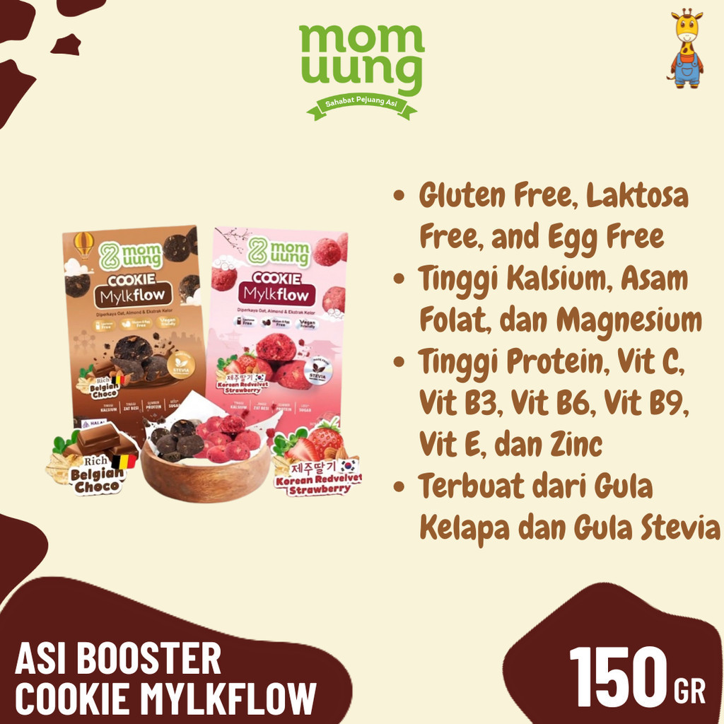 Jual Mom Uung Cookie Mylkflow - ASI Booster - Cookie Sehat Pelancar ASI ...