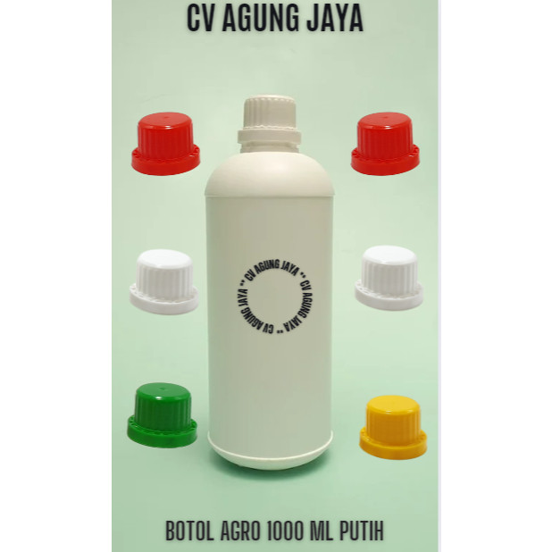 Jual Botol Agro 1000 ml Putih Tebal 70 G / Botol Pupuk / Botol HDPE ...