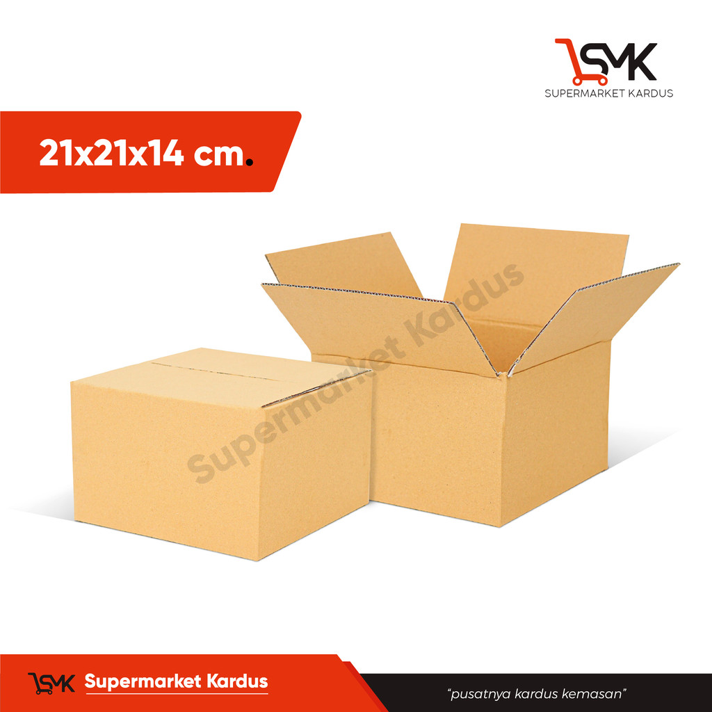 Jual Box 21x21x14 ( BB ) kardus/kemasan/box/karton/normalbox/a1 ...