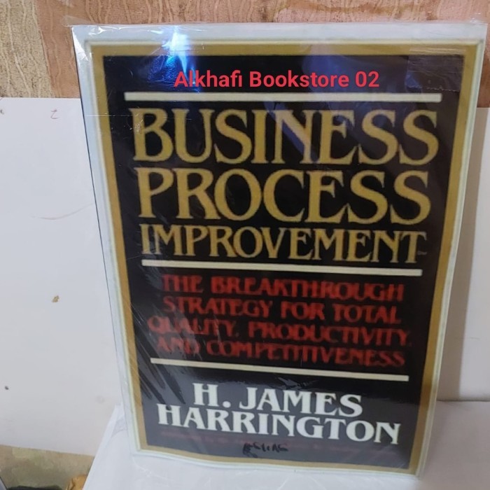 Jual Buku Business Process Improvement The Breakthrough Strategy for ...