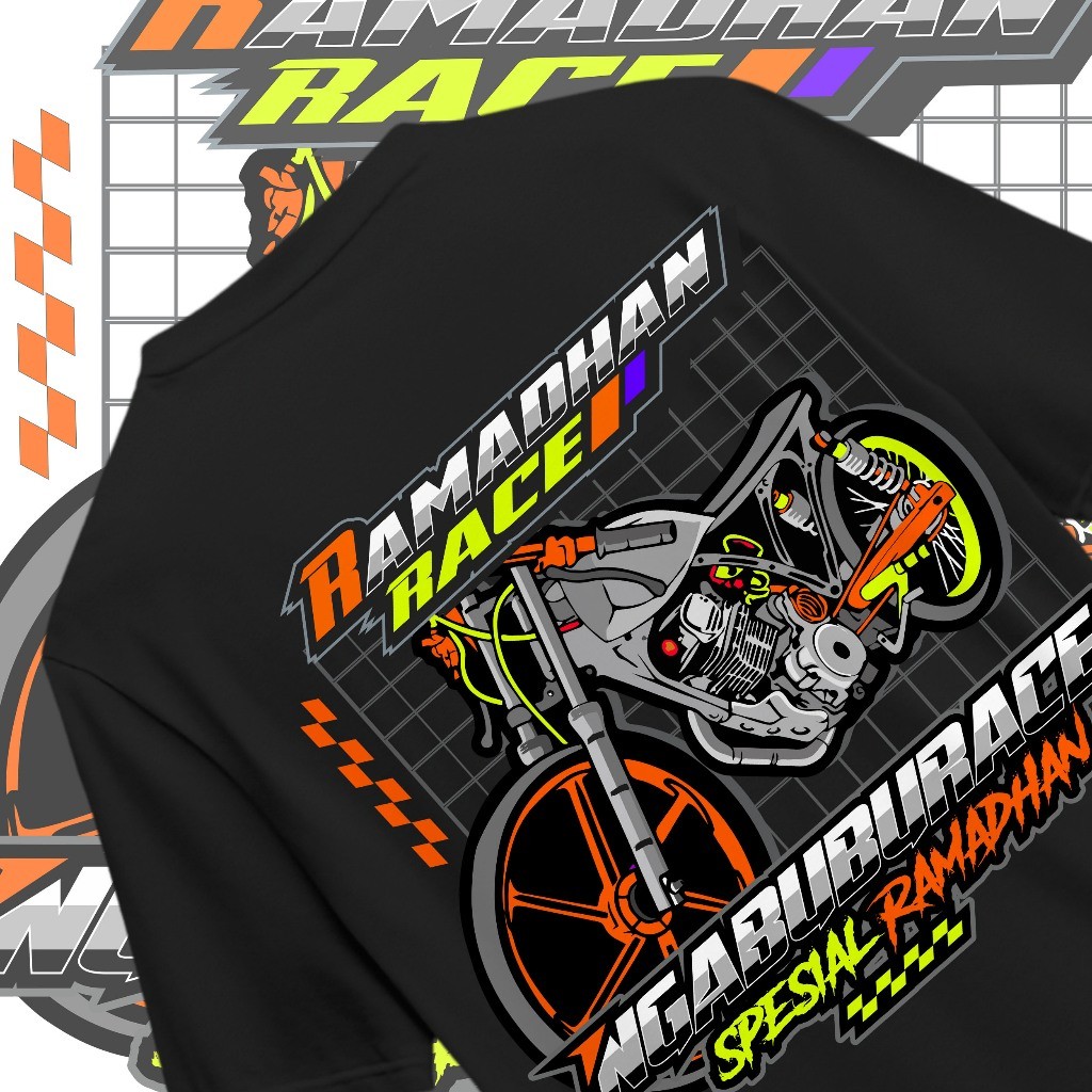 Jual Kaos Ramadhan Race TERBARU 2025 Vol.12 Kaos Distro Premium Cotton ...