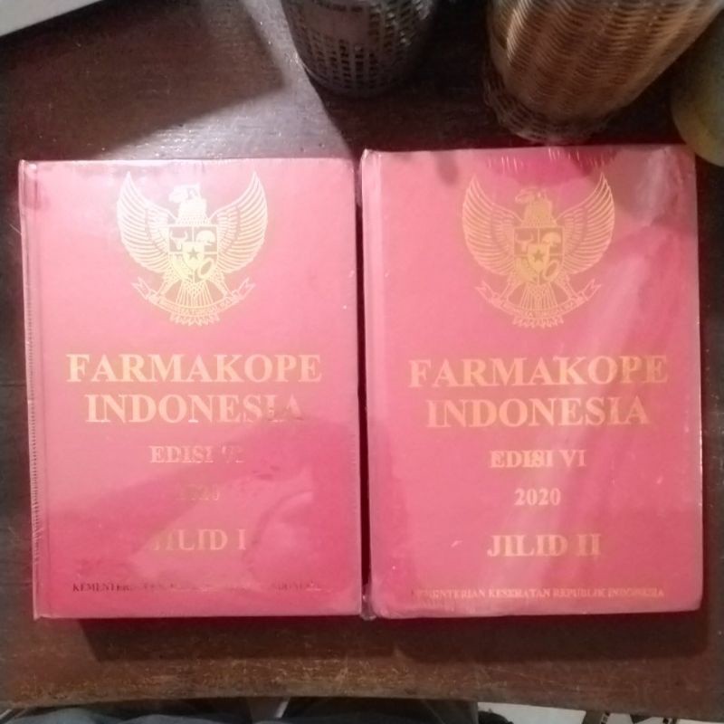 Jual Buku Farmakope Indonesia Edisi VI ( enam ) jilid 1 + 2 (set ...