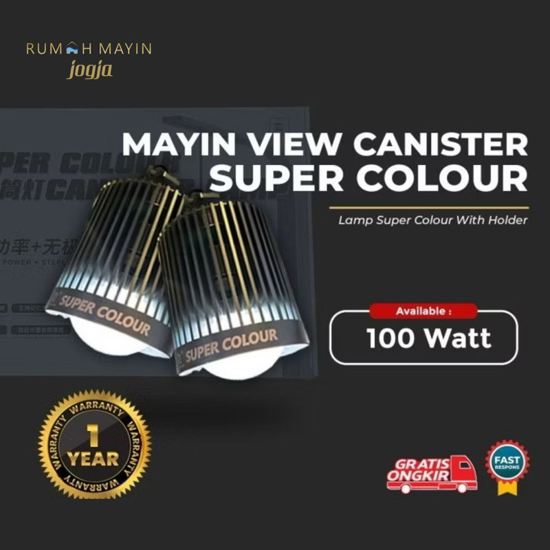 Jual Mayin View Canister Lamp Super Colour with Holder | Shopee Indonesia