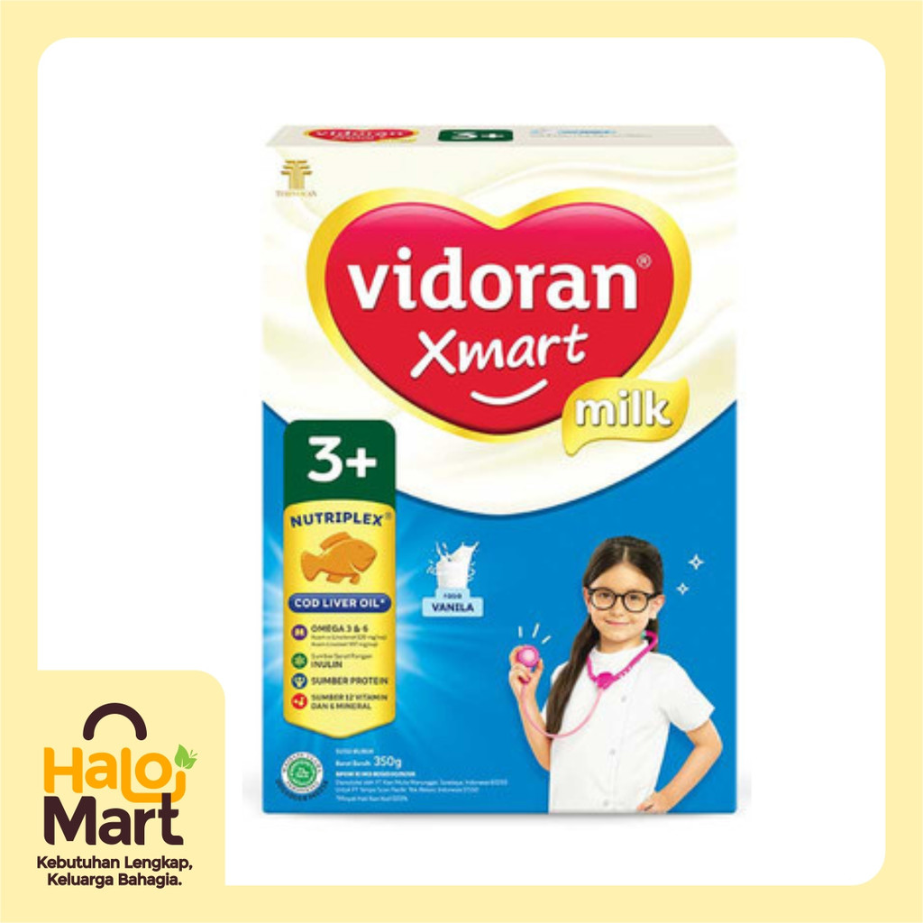 Jual VIDORAN XMART MILK 3+ NUTRIPLEX RASA VANILLA 350G | Shopee Indonesia