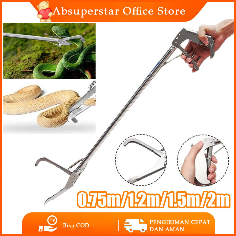 Jual 75cm/120cm/150cm/200cm Tongkat Penjepit Ular / Stainless Alat ...