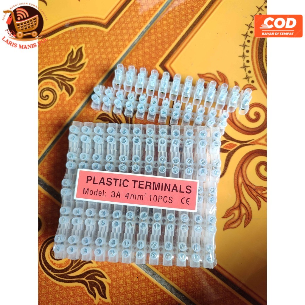 Jual LMP Terminal Krustin Block Blok 3A 4mm Transparan 12 PIN Terminal ...