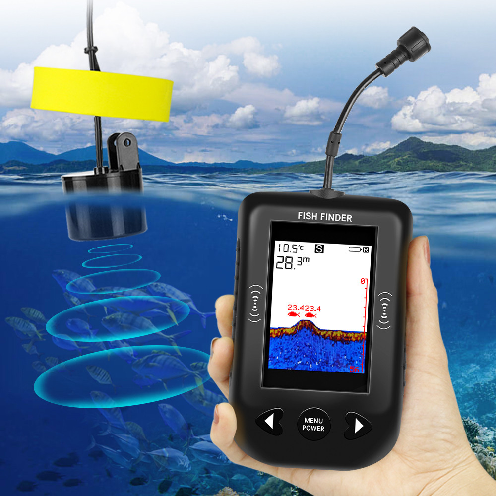 Jual Erchang Portable Fish Finder Water Depth Echo Sounder Handheld ...
