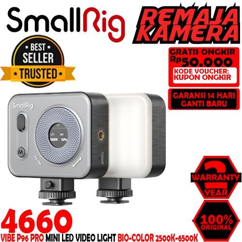 Jual SMALLRIG VIBE P96 PRO MINI LED VIDEO LIGHT BIO COLOR 2500K-6500K ...