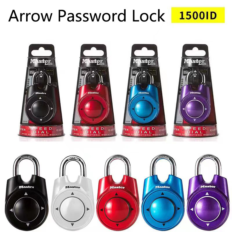 Jual Master Lock 1500ID Portable Padlock Arrow Combination Directional ...