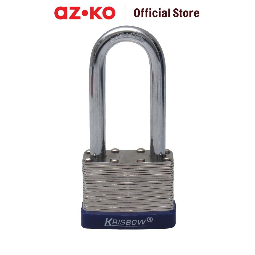 Jual AZKO Krisbow Gembok Besi Laminasi Shackle Panjang 5 cm Padlock ...