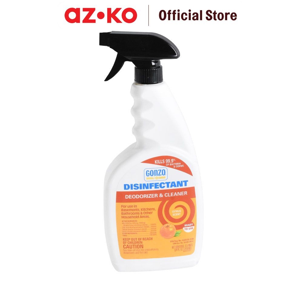 Jual AZKO Gonzo Cairan Disinfektan Citrus Liquid Cleaner Pembersih ...