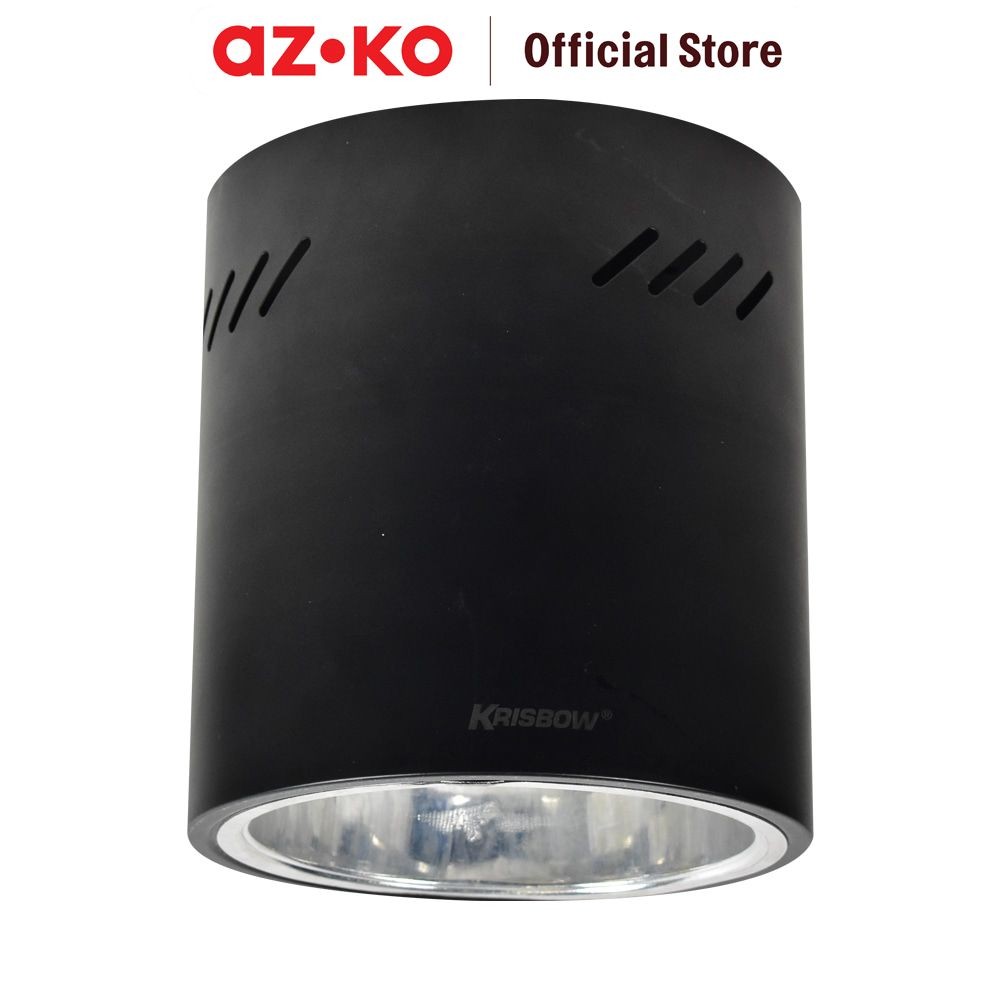 Jual AZKO Krisbow Housing Lampu E27 6 inci - Hitam Dudukan Lampu ...