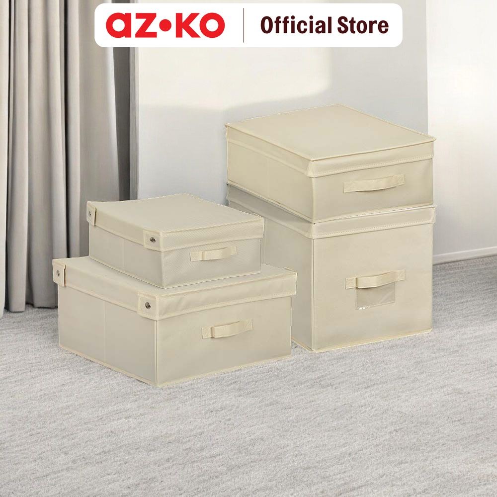 Jual AZKO Stora Kotak Penyimpanan Pakaian Lipat Wadah Kotak Simpan ...