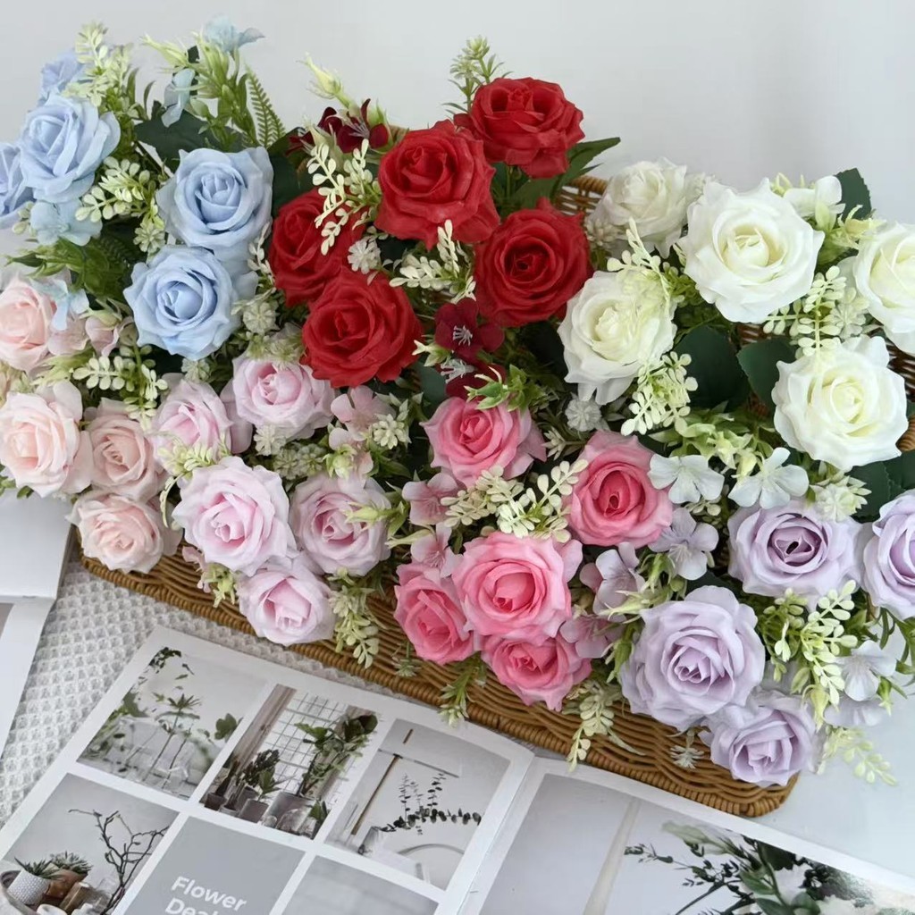 Jual IN GOOD - Bouquet bunga BKT 1016 FEN 7Cbg Bunga Mawar Artifisial ...