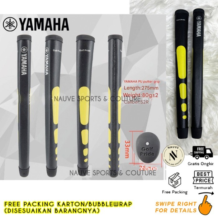 Jual Grip Golf Putter PU Black Yellow Golf Pride Yamaha Putting Limited ...