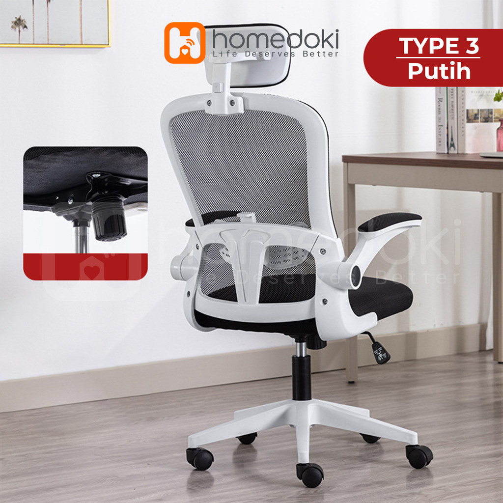 Jual Homedoki Kursi Kantor / Kursi Gaming / Kursi Putar / Kursi Kantor Hidrolik / Kursi Jaring ...