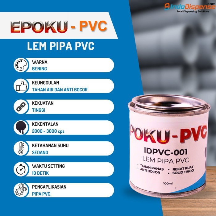 Jual Epoku PVC Lem Pipa PVC IDPVC-001 anti bocor tahan panas kekuatan ...
