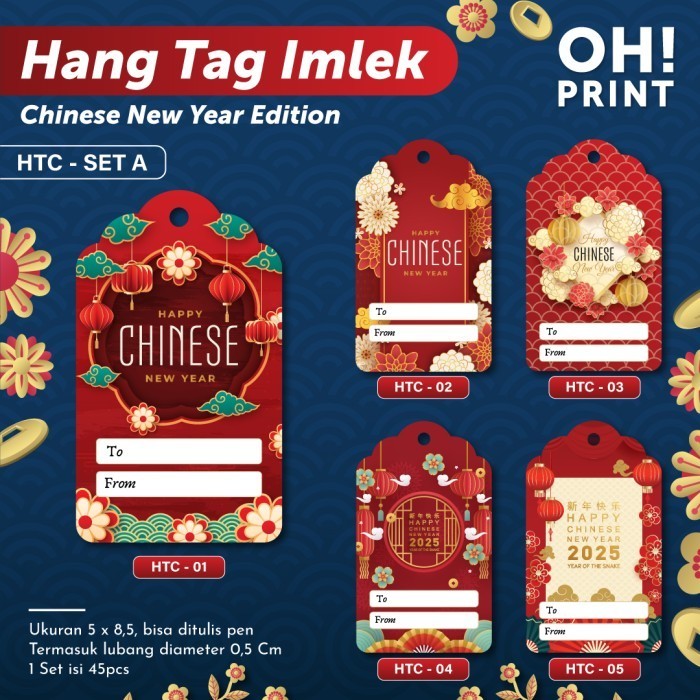 Jual Hang Tag Imlek Lucu - Hang Tag Chinese New Year - Tag Imlek | Shopee Indonesia