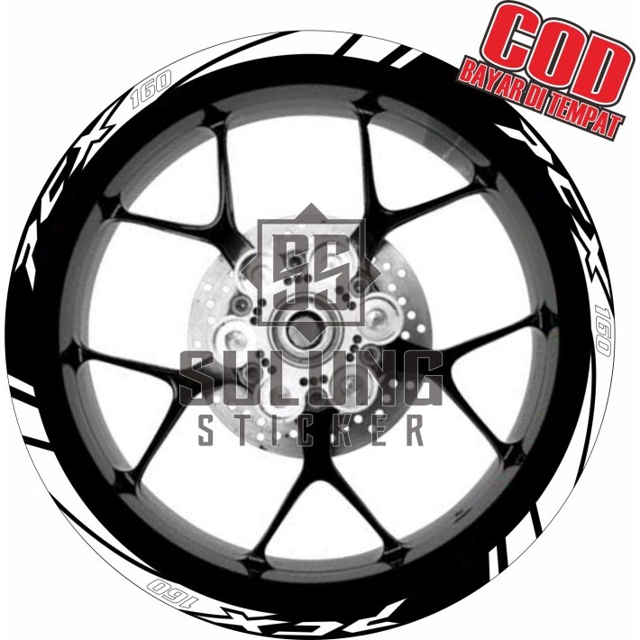 Jual [New Assesoris Motor] Cutting Stiker Lis Velg Motor Honda PCX 160 ...