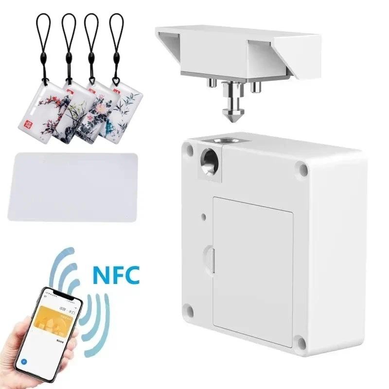 Jual Smart Door Lock Invisible Cabinet Lock IC Card NFC Unlock Smart ...