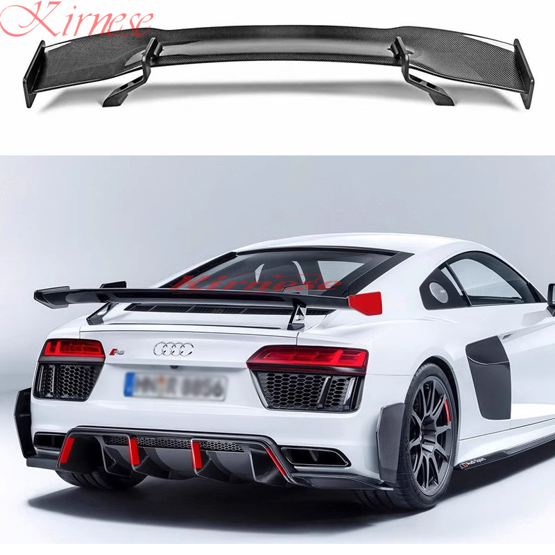 Jual R8 GT Style Carbon Fiber Auto Car Rear Trunk Spoiler Wing for Audi ...