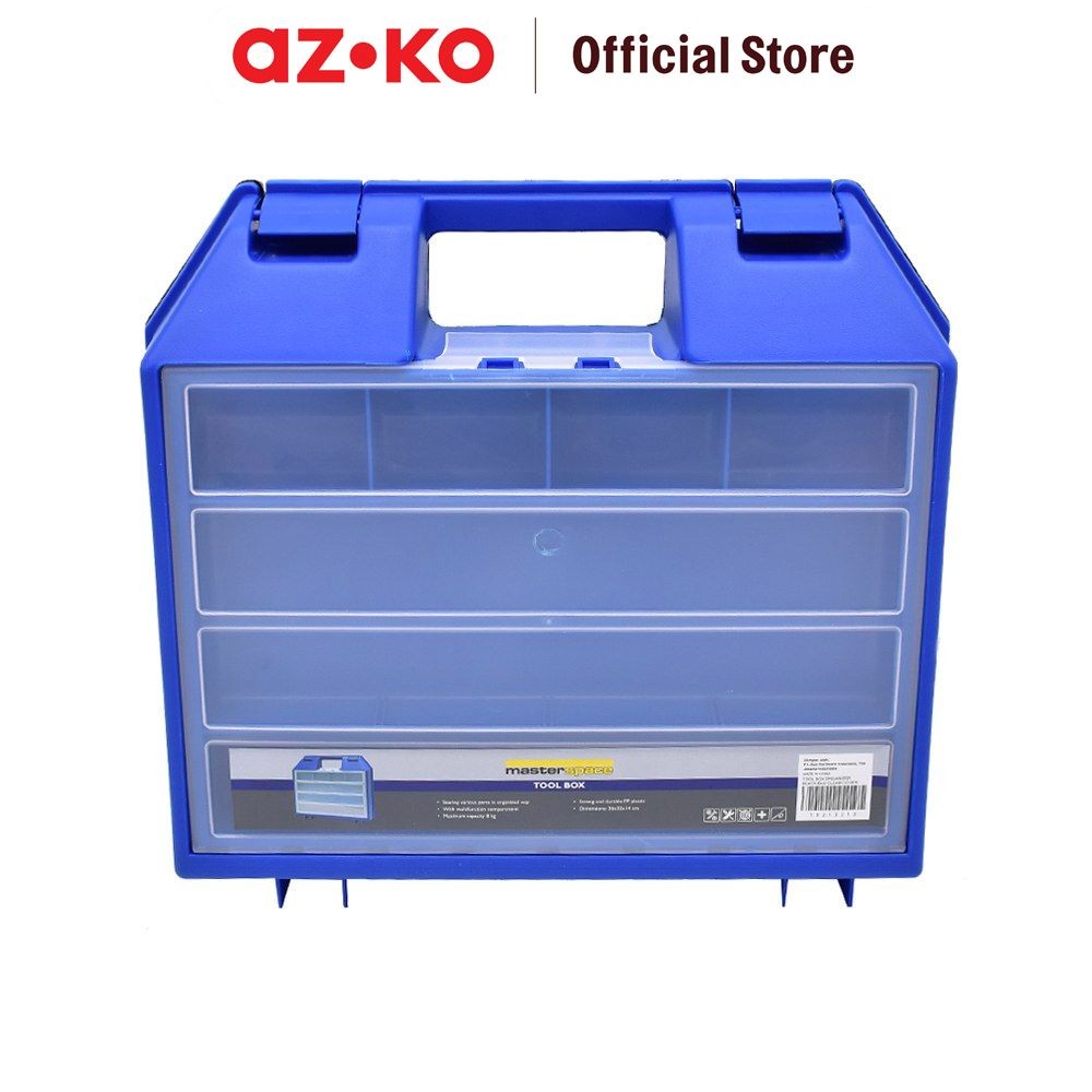 Jual AZKO Masterspace Kotak Perkakas Plastik Portabel Toolbox Tempat ...