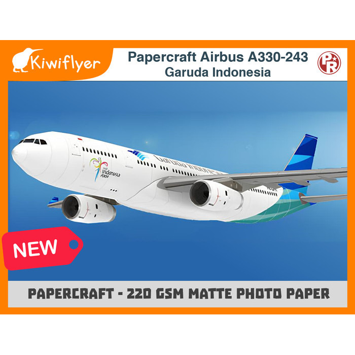 Jual DIY Papercraft Pesawat Airbus A330-243 Garuda Indonesia (Kertas ...