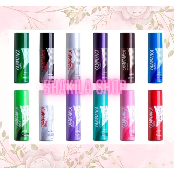 Jual Casablanca Perfume Body Spray Kaleng 100 Ml | Shopee Indonesia