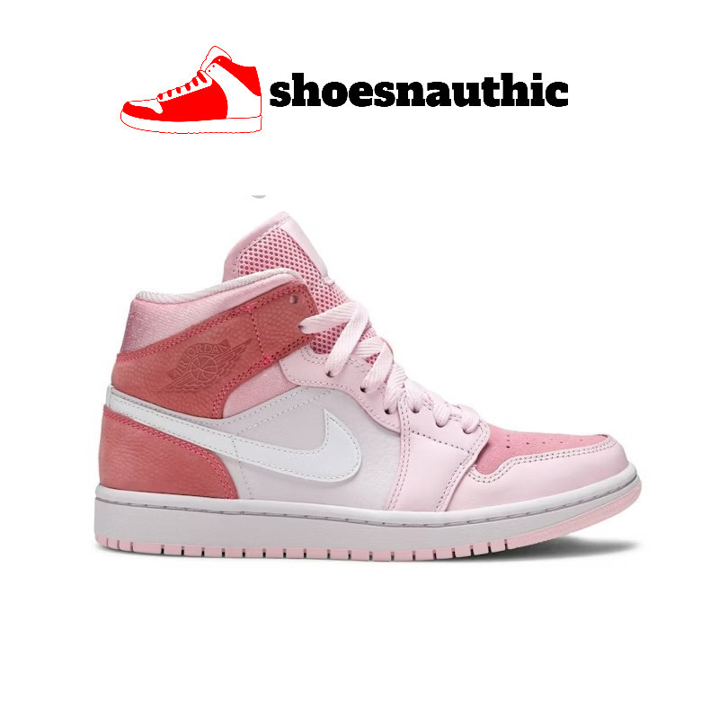 Jual Nike Air Jordan Retro 1 Mid Digital Pink | Shopee Indonesia