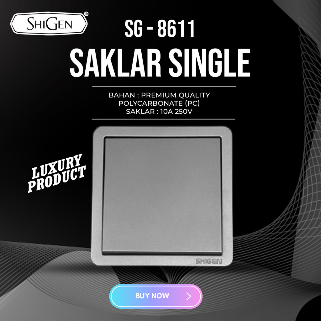 Jual [NEW 2025 MODEL] Saklar & Stop Kontak IB Shigen SNI Elite [GROSIR ...