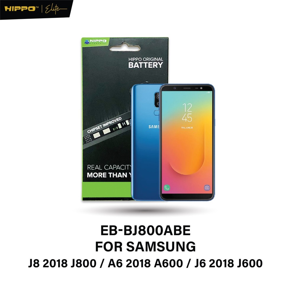 Jual Hippo Baterai SAMSUNG EB-BJ800ABE J8 2018 J800 / A6 2018 A600 / J6 2018 J600 3000mAh ...