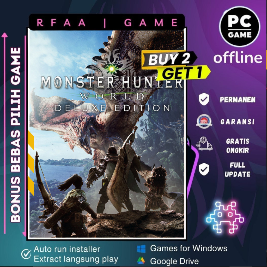 Jual MONSTER HUNTER WORLD DELUXE EDITION | GAME PC - LAPTOP - DL | Shopee Indonesia