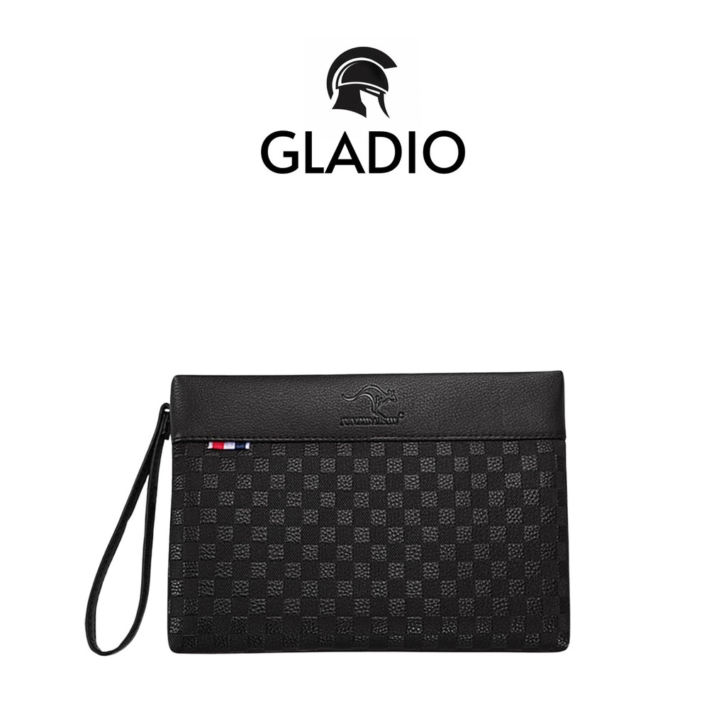 Jual GLADIO Tas Pria Clutch Velda Hitam Hand Bag Kulit Pria Motif Keren ...
