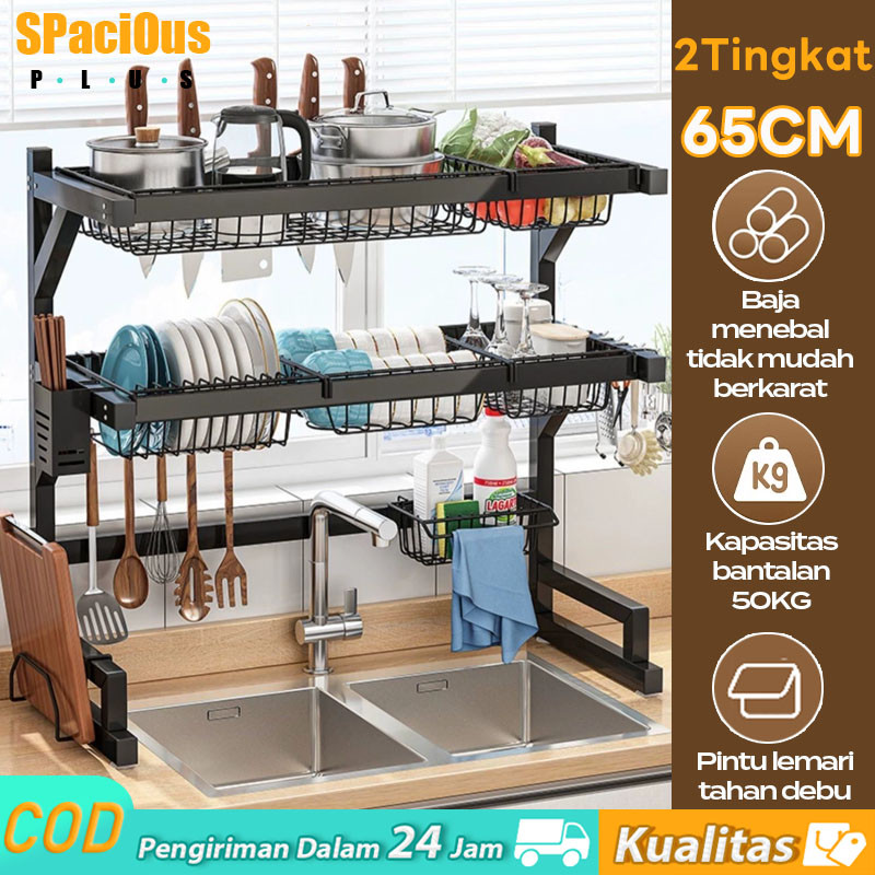 Jual Rak Piring Tertutup Rak Piring Wastafel With Cover Stainless Steel ...