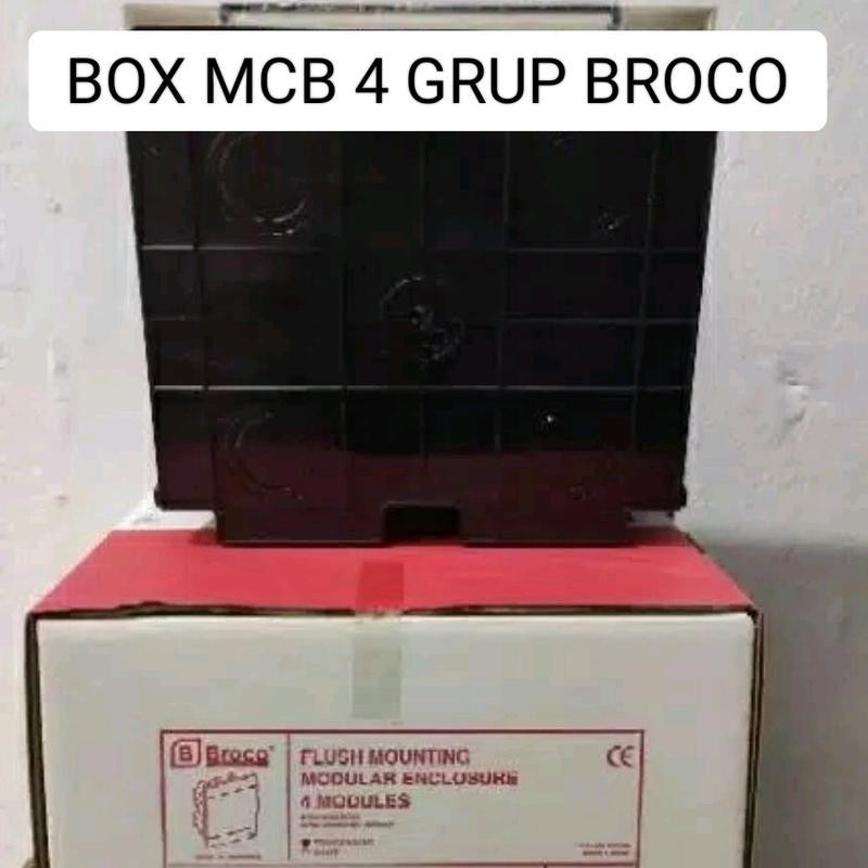 Jual MCB BOX 4 GRUP IB BROCO RUMAH MCB INBOW SNI HIGH QUALITY | Shopee ...