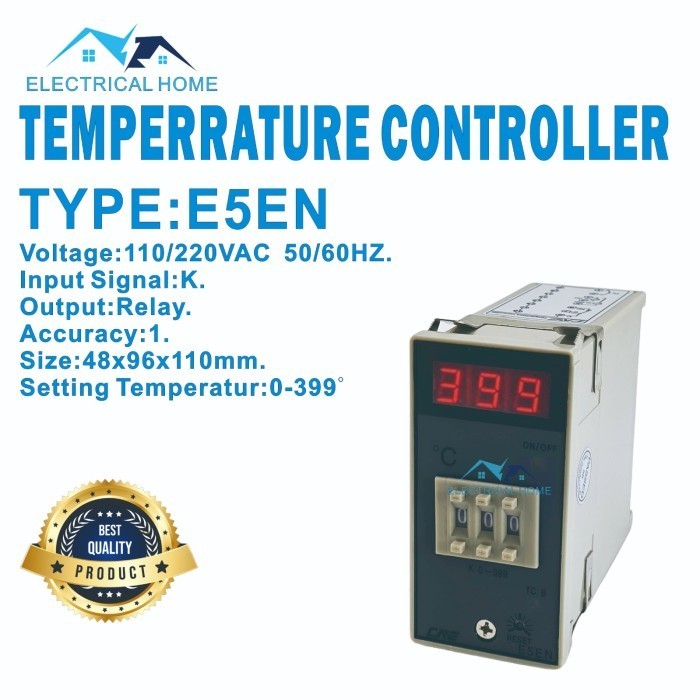 Jual Temperature Controller Thermo Meter Digital 48x96mm Output Relay ...