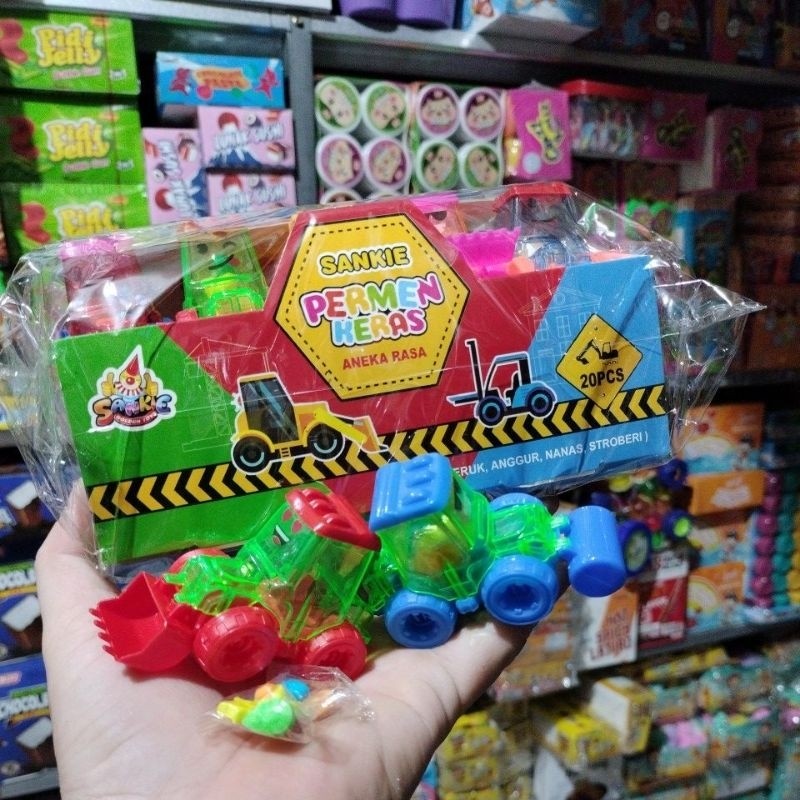 Jual PERMEN MOBIL KONTRUKSI 1 BOX isi 30 pcs | Shopee Indonesia