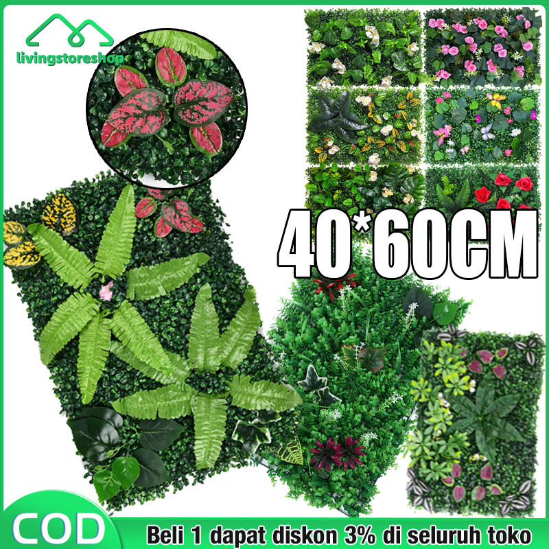 Jual Rumput Dolar Sintetis 60cmx40cm Rumput Buatan Plastik Rumput ...