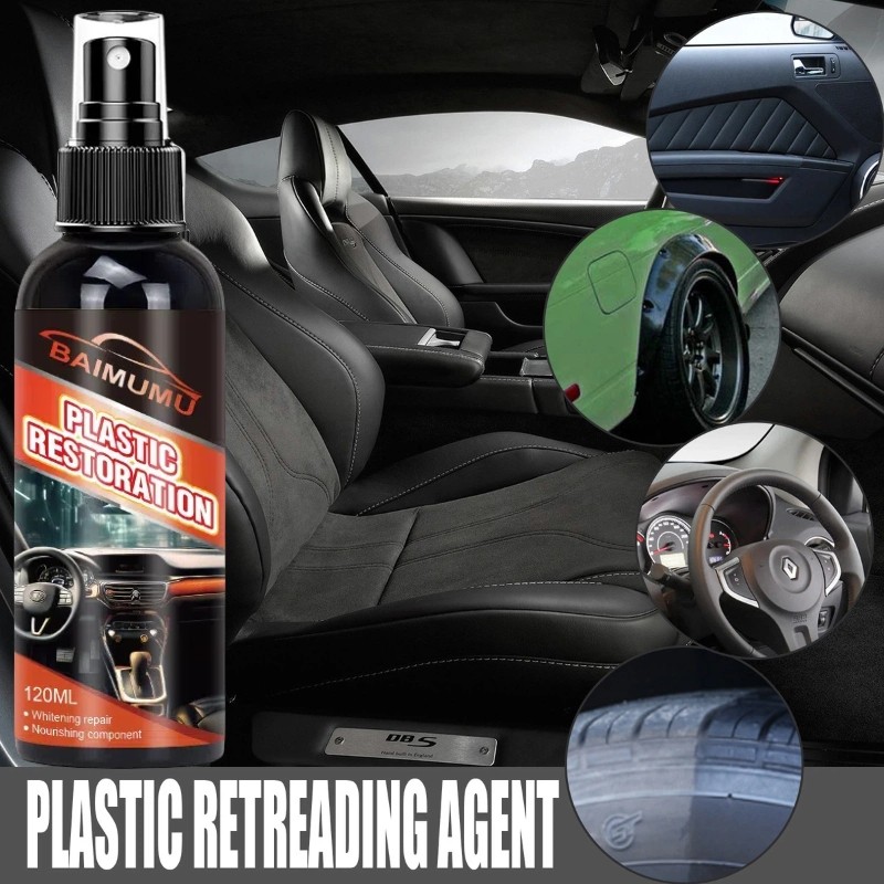 Jual 120ml Universal Car Plastic Restoration –Revitalizer for Interior ...