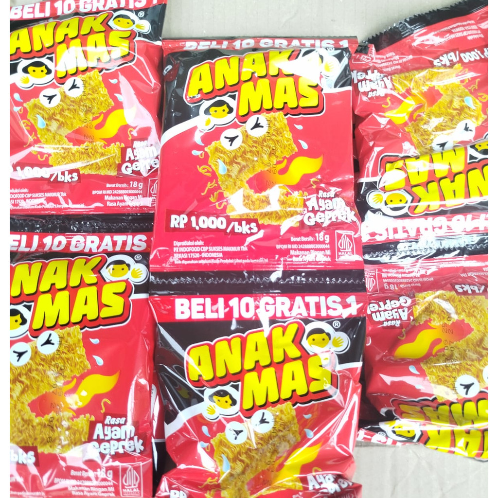 Jual Mie Snack Anak Mas Varian Rasa 18 gr / (3 PCS) | Shopee Indonesia