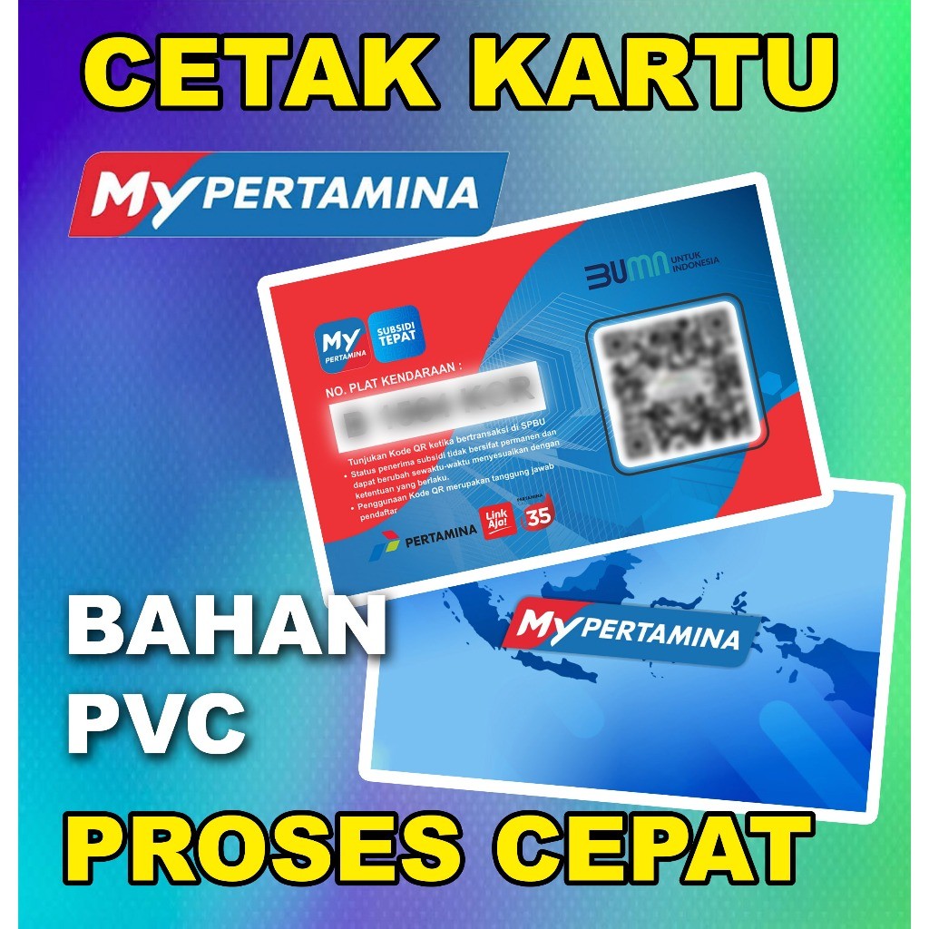 Jual CETAK KARTU MY PERTAMINA CETAK 2 SISI / GAMBAR BEBAS SESUAI ...