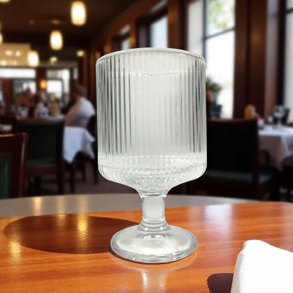 Jual Digap Gelas Kaca Aesthetic Pudding Vertical Stripe Glass 240ml - KT010 | Shopee Indonesia