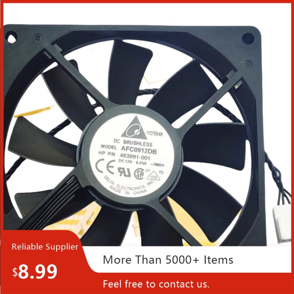 Jual 92mm 9cm Axial Fan for Delta AFC0912DB 92mm x 15mm PWM 12V 0.45A ...