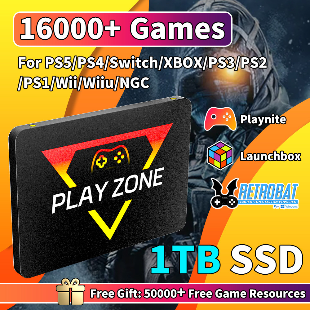 Jual 1TB Portable Gaming SSD Game Console 80+Emulator for PS5/PS4 ...