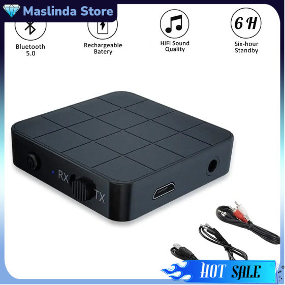 Jual Adaptor 2 in 1 Audio Bluetooth 5.0 Pemancar Dan Penerima 3.5mm ...