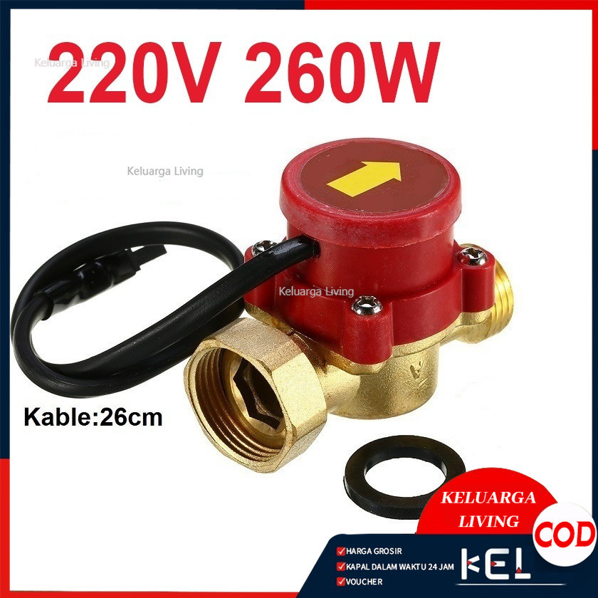 Jual Saklar Otomatis Pompa Booster 1/2 inch saklar Water Flow Switch ...