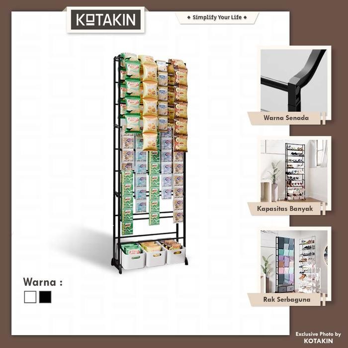 Jual JAMIN MURAH !!!Rak Chiki Jualan Display Toko Jajan Susun Multi ...